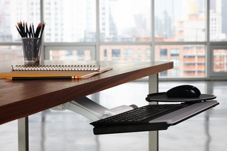 How To Install A Keyboard Tray Track On A Crossbar Desk Ergodirect Blog