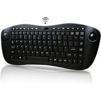 Adesso WKB-3000U Wireless 2.4 GHz RF Mini Trackball Keyboard
