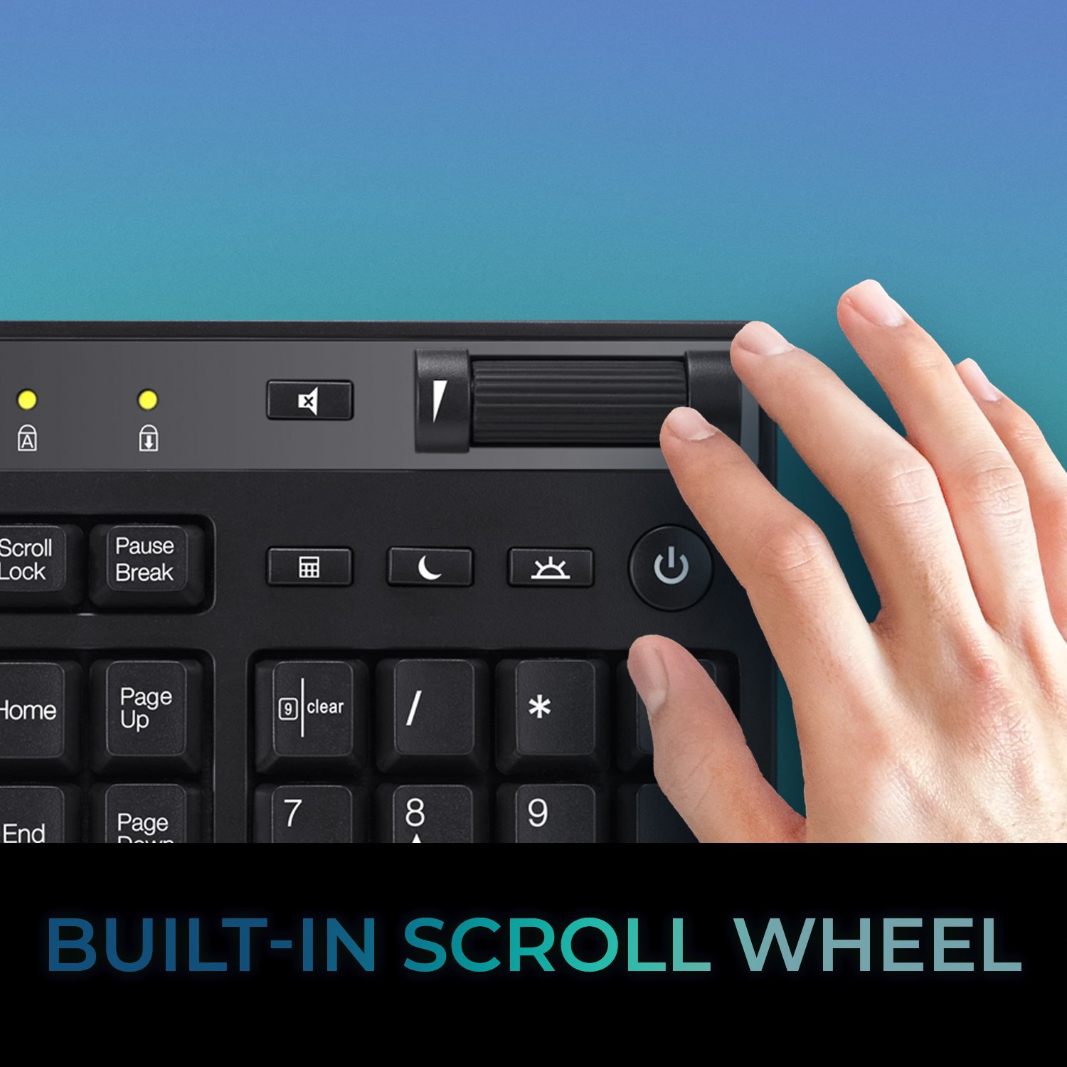 Adesso AKB-445UB Multi-OS Full-sized Touchpad Keyboard - Wired