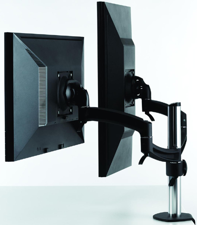 Chief K2C200 KONTOUR Column Clamp Mount, Dual Monitor