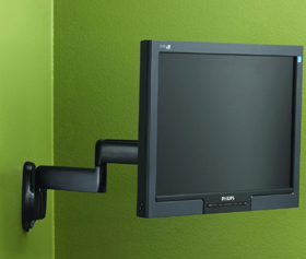 Chief FWDVB or FWDVS Small Swing Arm Wall Mount - 16" Extension