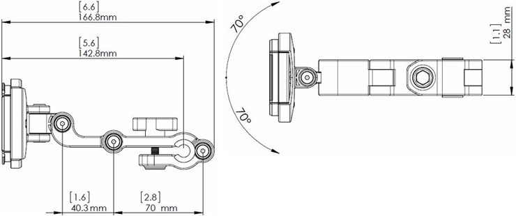 Cotytech CMC-4T Car Headrest Mount for iPad and Tablet