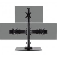 Ergotech Triple 1x2 Monitor Desk Stand - 130-D28-B12