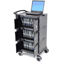 Ergotron 24-236-085 Tablet Management Charge Sync iPad Cart with 3 ...