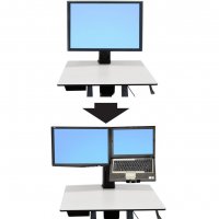 Ergotron 97-605 WorkFit Conversion Kit: Single HD to LCD & Laptop