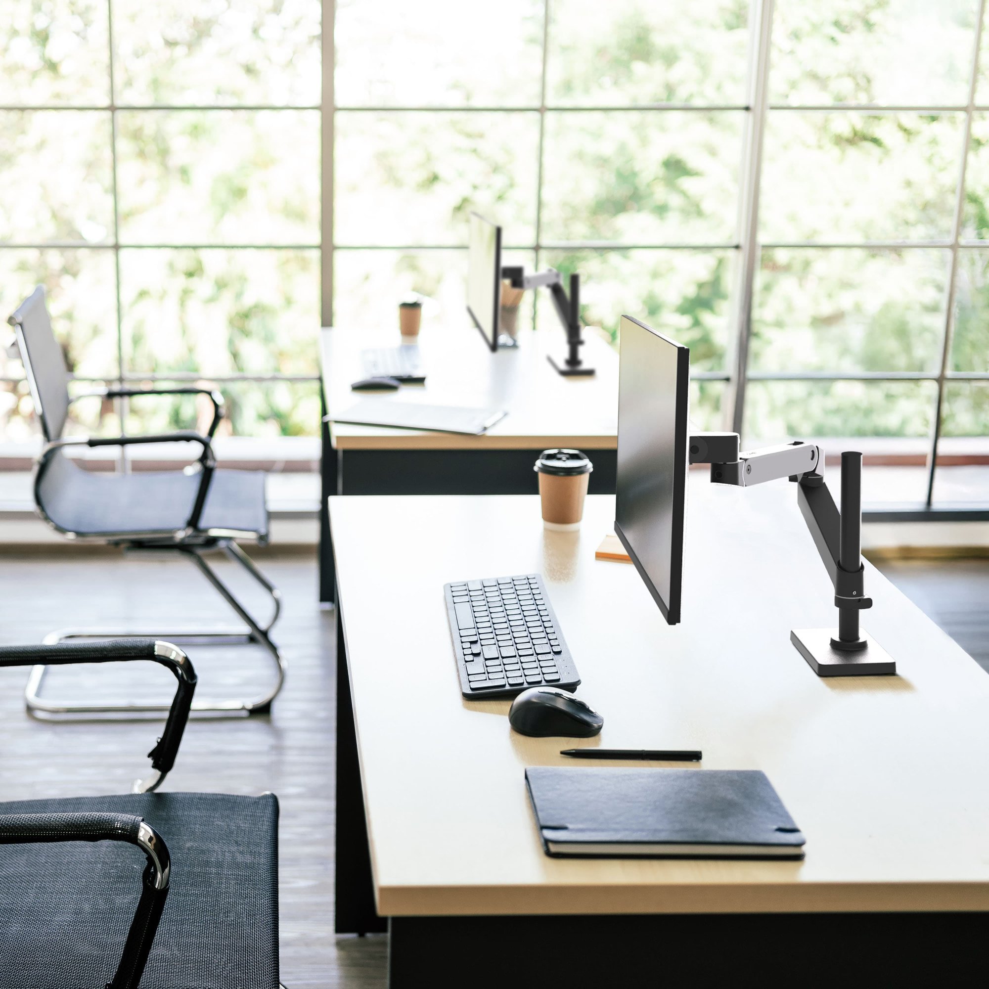 Ergotron 45-709-292 LX Pro Grommet Mount Desk Monitor Arm, Tall Pole ...