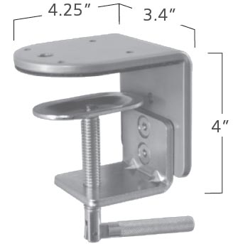 ISE MA2000-201B Standard or Large or Deep Clamp Desk Mount