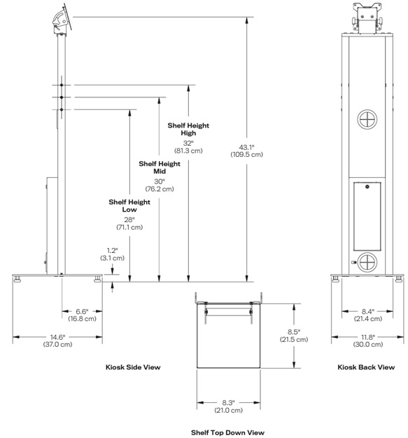 Hat Design Works KS10-B Free Standing Kiosk