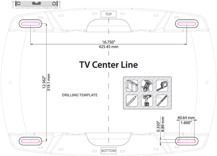 Premier AM100 Ultra-Slim TV Swing-out Wall Mount up to 100 lbs