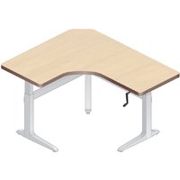 Workrite Sierra Crank Offset Corner 3 Legs Height Adjustable Workcenters