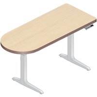WorkRite Sierra HX Electric Peninsula Height Adjustable Table