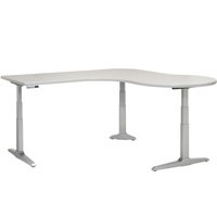 WorkRite Sierra HX Electric P Peninsula 3 Legs Sit-Stand Table