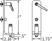Workrite CONF-ADPT-KRAIL-S K-Rail Adaptor