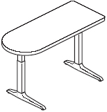 WorkRite Sierra HX Electric Peninsula Height Adjustable Table