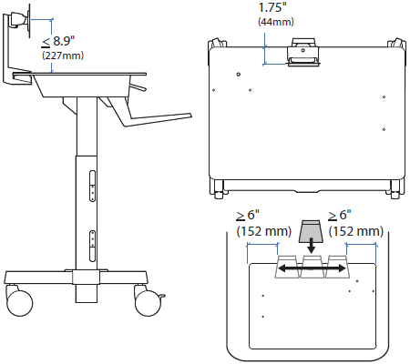 Ergotron 97-586 TeachWell MDW LCD Kit and CPU Holder