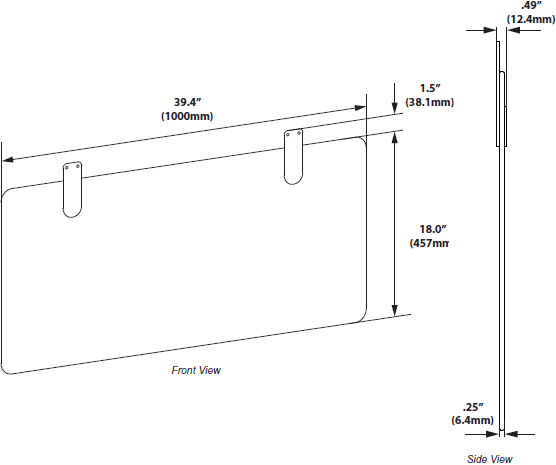 Ergotron 98-028-A61 Modesty Panel for WorkFit-DL