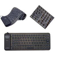 Adesso AKB-210 Flexible Mini Waterproof Keyboard with USB & PS/2