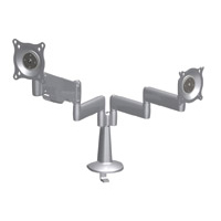 Chief KCY210B or KCY210S Height-Adjustable Dual Desk Mount Arm