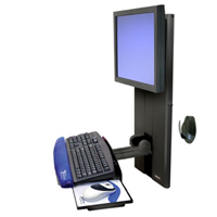 Ergotron 25-027-101 Vertical Lift Slide-out Keyboard Tray Black