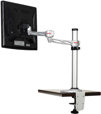 Peerless LCT-A1B6C or LCT-A1B6H Desktop Two Link Articulating Pole Mount